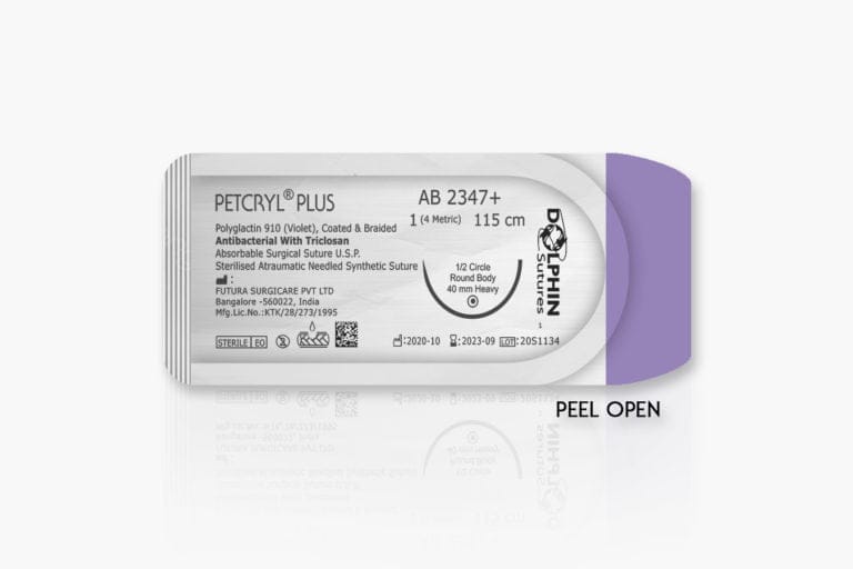 Antibacterial Sutures | Petcryl Plus - Dolphin Sutures